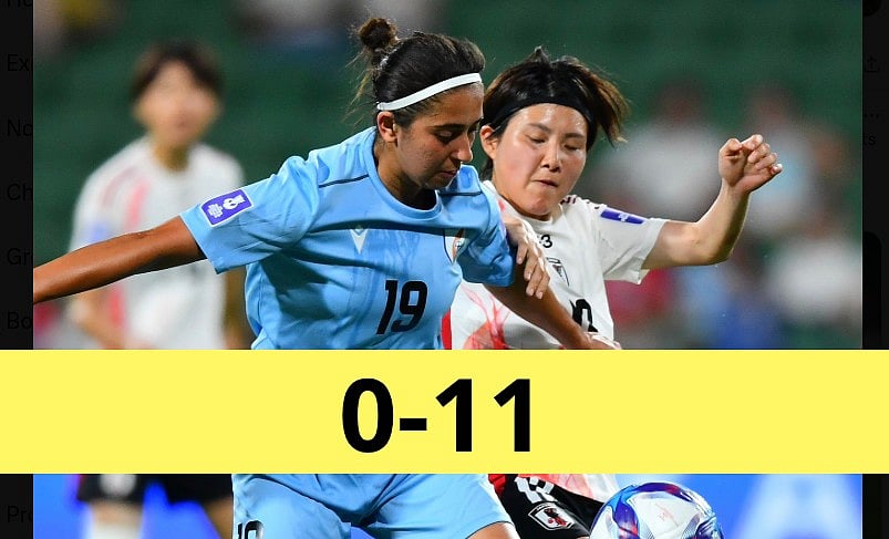 India Faces Crushing 11-0 Defeat by Japan in AFC Women's Asian Cup