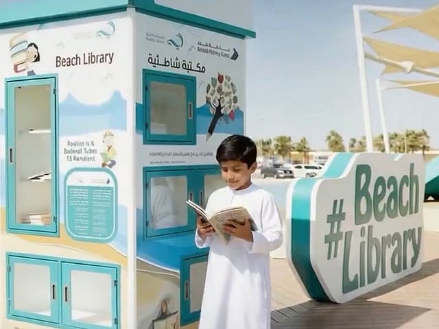 Dubai opens new beach library at Jumeirah Beach 2