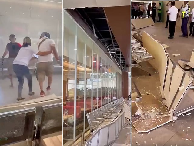 Manila Airport Ceiling Collapse at NAIA Terminal 1 Injures 7 During ...