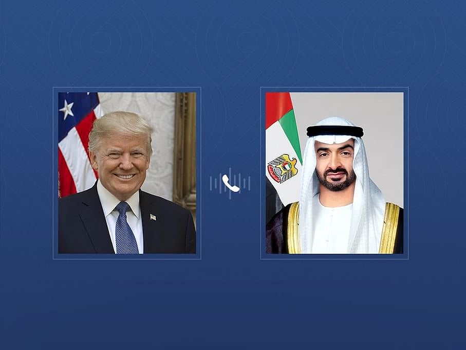 UAE President Sheikh Mohamed bin Zayed, US President Donald Trump ...