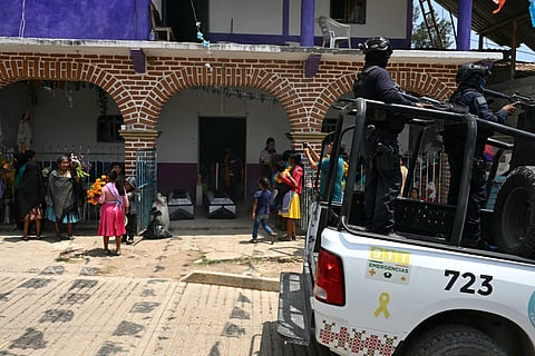 Five police shot dead in cartel-plagued Mexican state