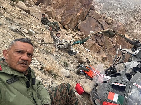 Army officers survive Leh chopper crash, selfie after escape goes viral