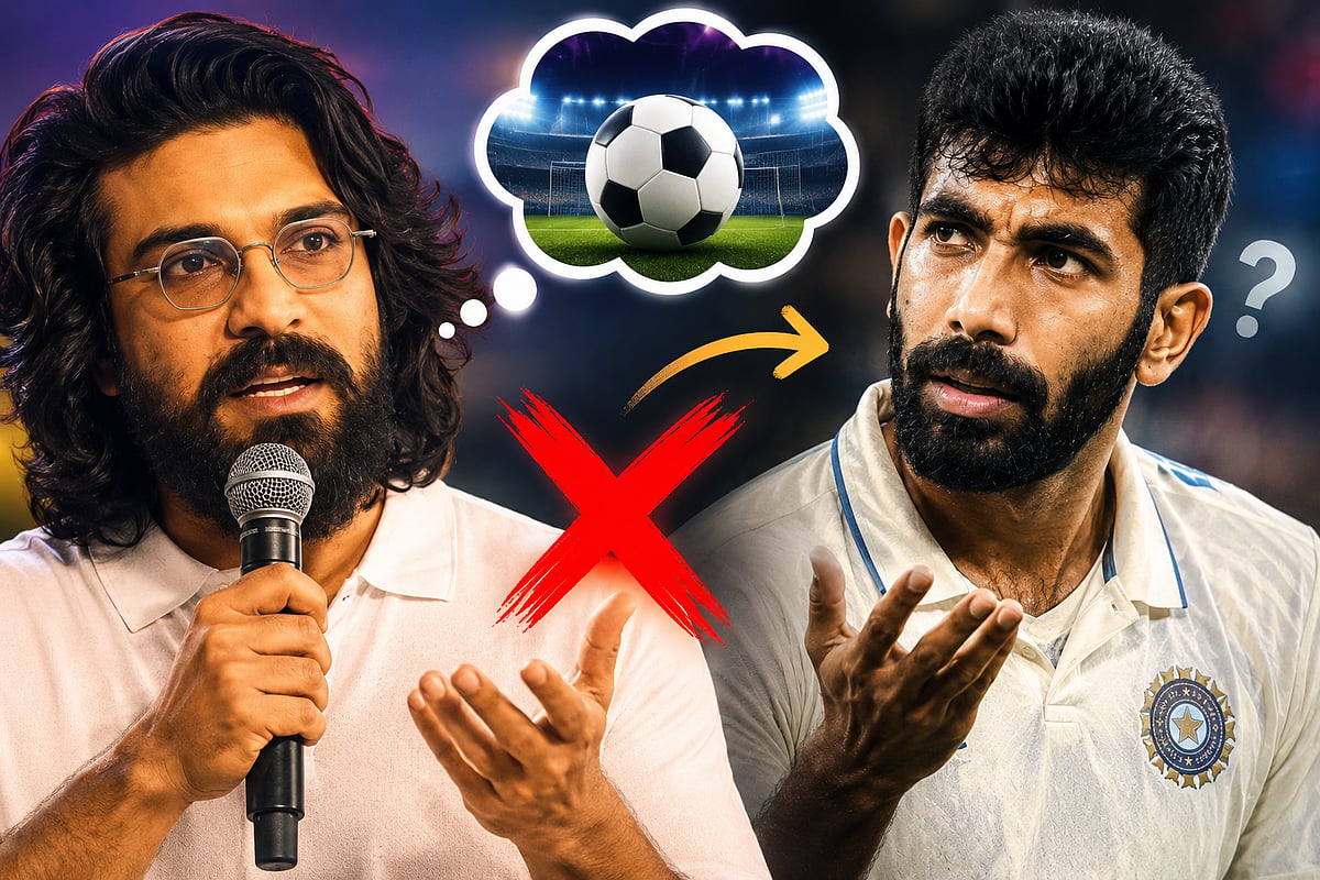 Ram Charan Calls Jasprit Bumrah a Footballer at Peddi Event in Bhopal ...