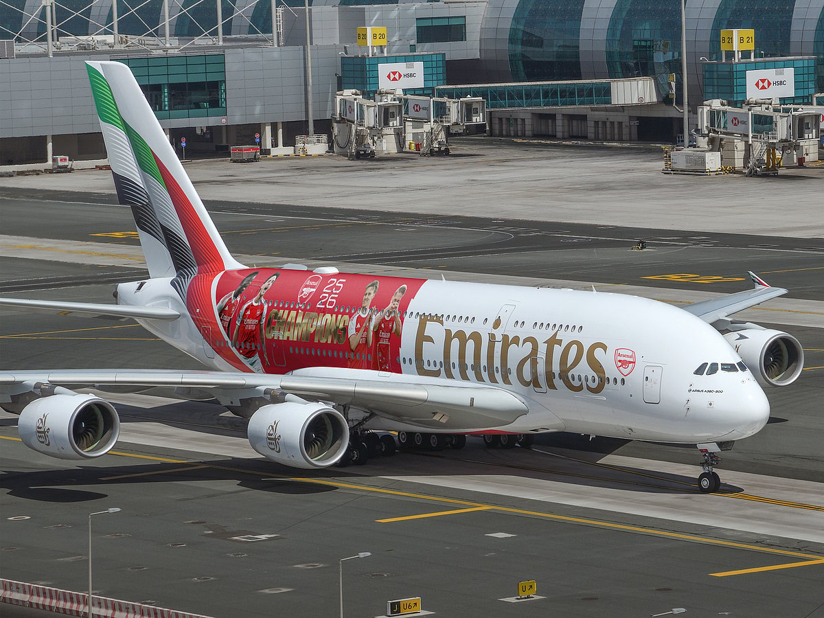 Emirates Unveils Arsenal-Themed A380 to Celebrate Premier League ...