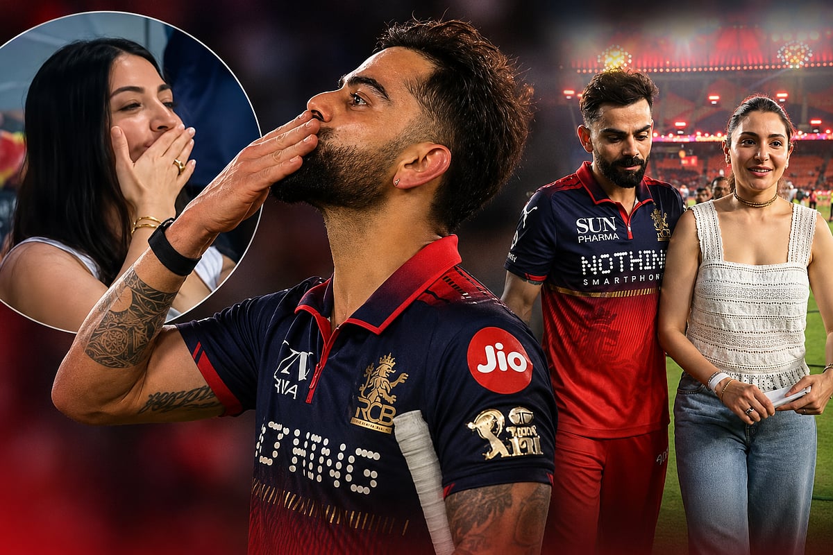 Virat Kohli’s Flying Kiss to Anushka Sharma After IPL 2026 Win Creates ...