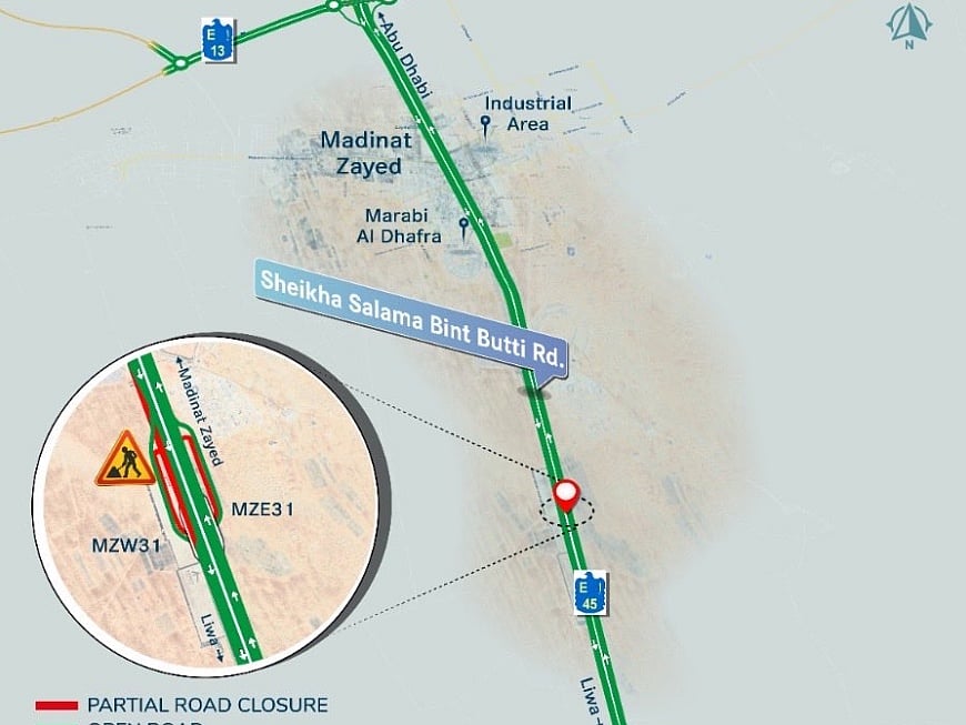 Abu Dhabi Mobility announces partial closure on Sheikha Salama Bint ...