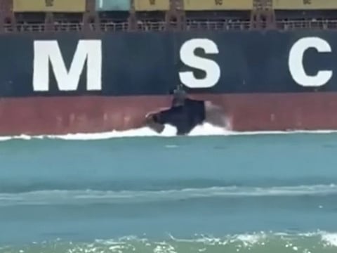 Cargo Ship MSC Sariska Damaged in Claimed Iranian Missile Strike in ...