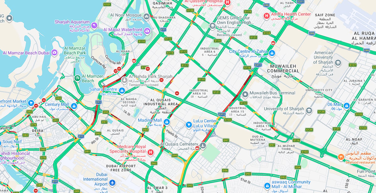 UAE Traffic Update: Peak-Hour Gridlock in Sharjah and Dubai as Minor ...