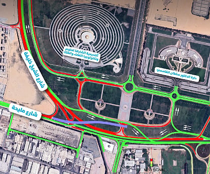 Sharjah traffic alert: Temporary road closure and diversion at Sheikh ...