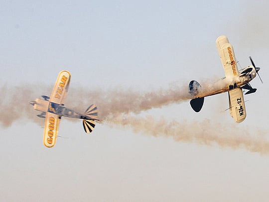 Daredevil pilots thrill thousands at air show