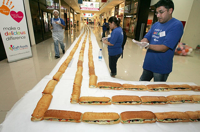 Worlds Longest Hoagie Big, Juicy Hoagies