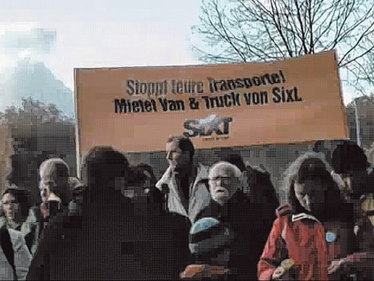 Sixt delivers guerrilla marketing stunt