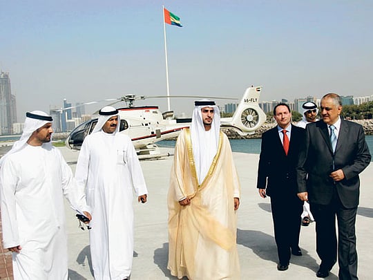 Falcon opens first heliport in Abu Dhabi