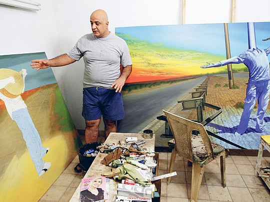 Iraqi artists demonstrate their anger