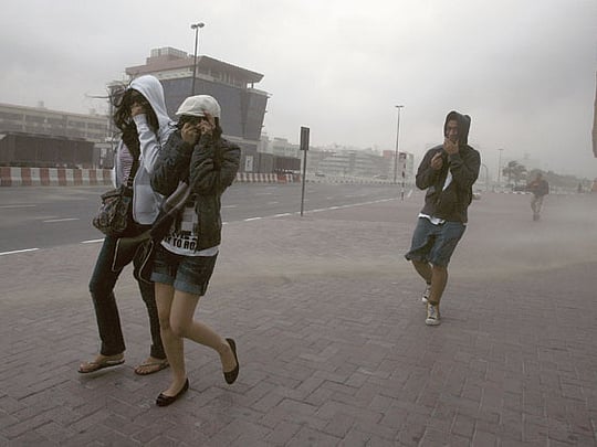 Sudden storm brings life to a halt in UAE