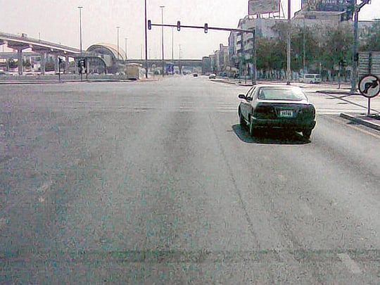 Faded lane markings add to traffic woes