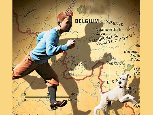 The intrepid explorer Tintin