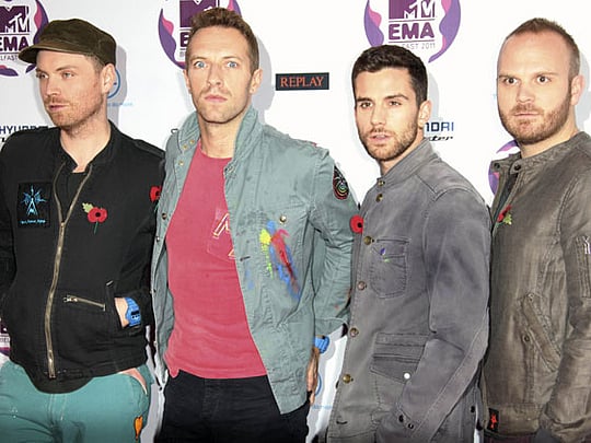 Coldplay back in the UAE on New Year's Eve