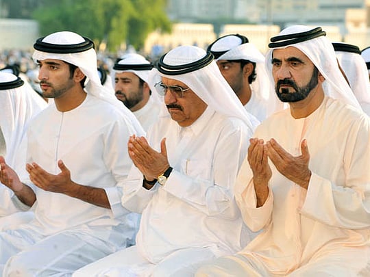 Khalifa receives Rulers