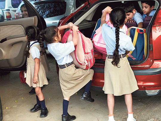 Hazards of heavy school bags