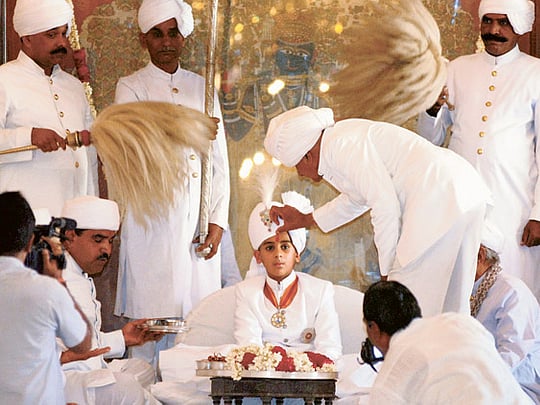 Jaipur celebrates as teenage prince is crowned Maharaja