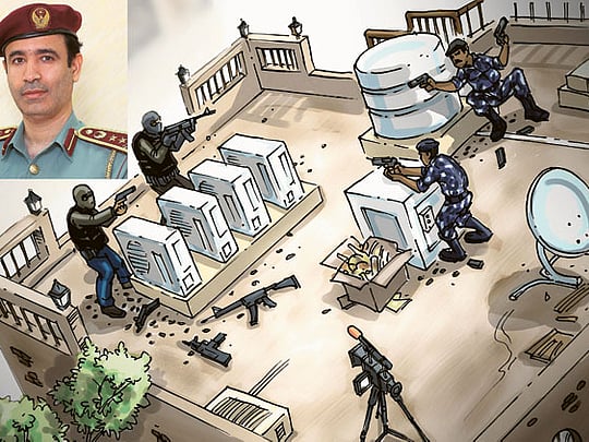 Four men arrested for staging fake crime scene encounter