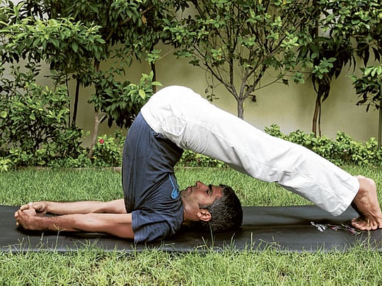 Plough your way to suppleness through Halasana