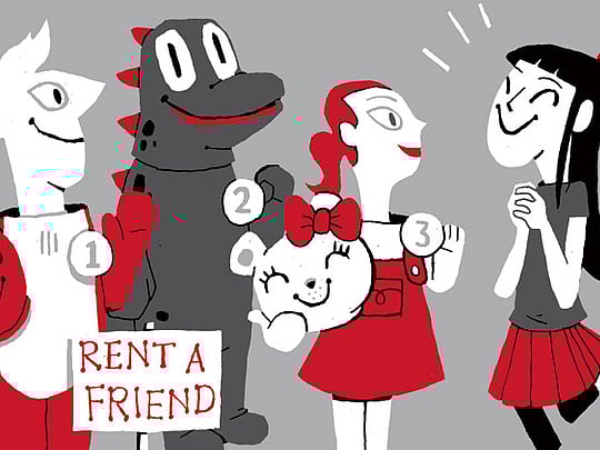 The website helping you to rent a friend