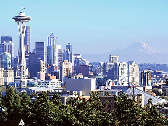 Emirates' new Seattle service touches down