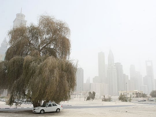 UAE weather: Hot and hazy day with winds blowing dust, high humidity in ...