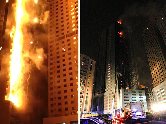 Fire breaks out at Sharjah tower