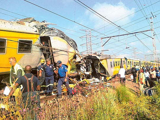 South Africa rail crash injures 300