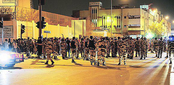 Saudi riots: Man killed as attacks leave trail of destruction