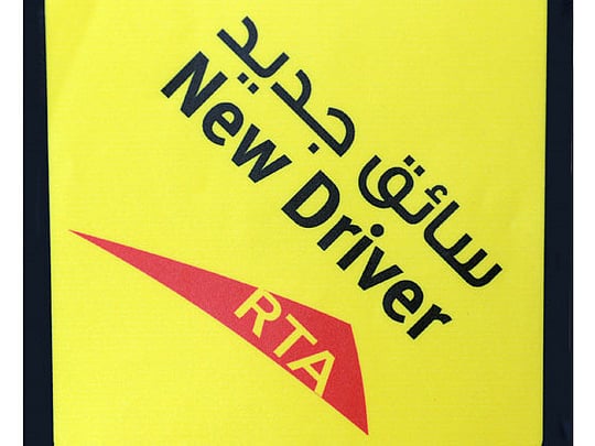 RTA proposes ‘New Driver’ stickers in Dubai