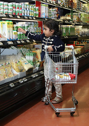 Little carts for little shoppers