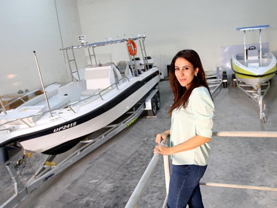 Woman at the helm makes a splash