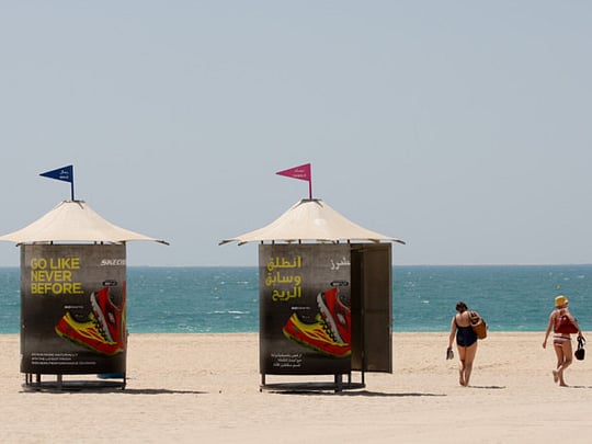 100 changing rooms on Jumeirah beaches