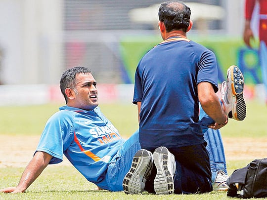 Non-stop cricket takes toll on Dhoni