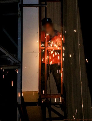 Working without safety gear can be perilous