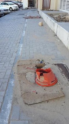 Broken manholes pose a threat to life
