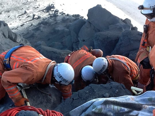 Japan police: Volcanic rocks killed most victims