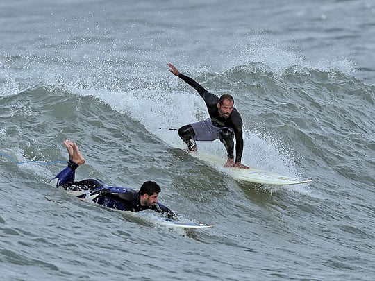 Surfs up in Gaza, but it’s hard to ride the waves