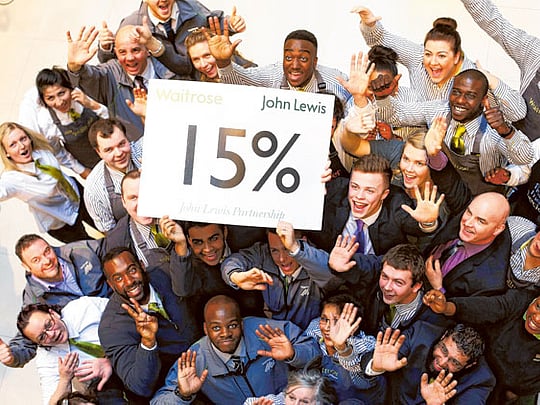 Retail success at John Lewis means staff bonus for all