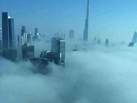 UAE: Fog and low visibility on the last day of 2019