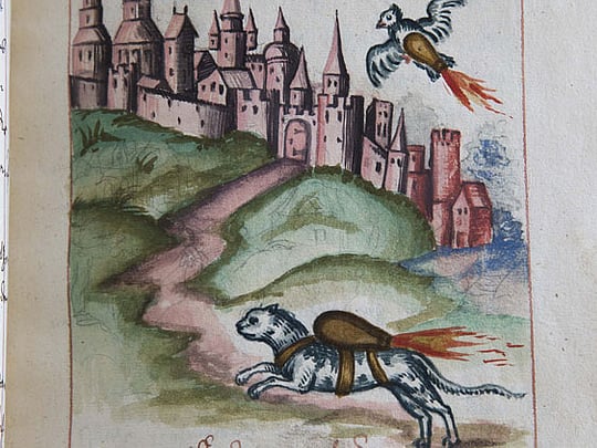 16th-century manual shows ‘rocket cat’ weapons