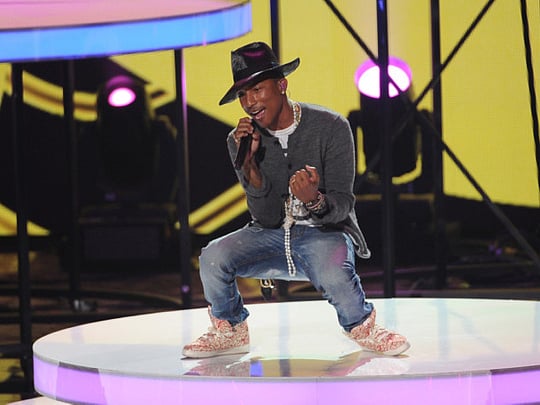 Pharrell Williams cries happy tears again