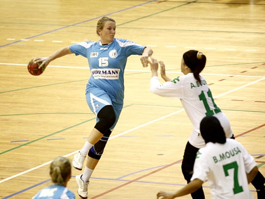 Dubai women's handball team battles the best