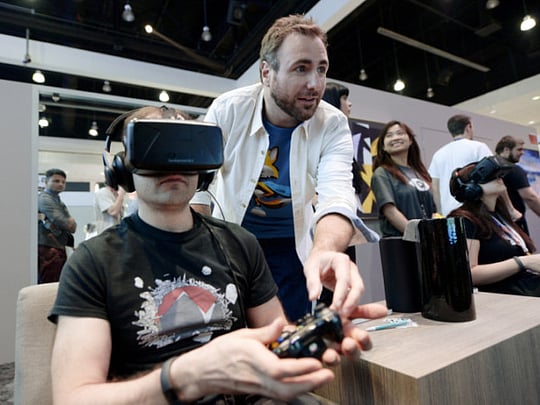 Video game athletes battling it out in California
