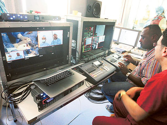Sharjah heart surgery broadcast live to USA conference