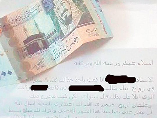 Guilt-ridden thief apologises eight years later